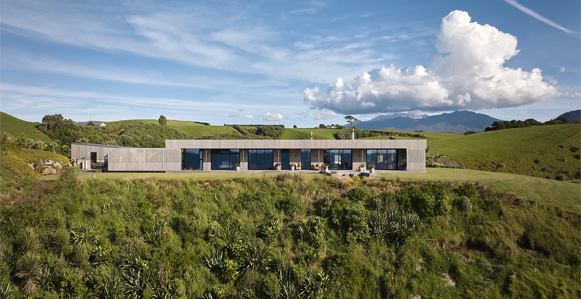 Taranaki maunga looming in the backdrop - Altherm Window Systems